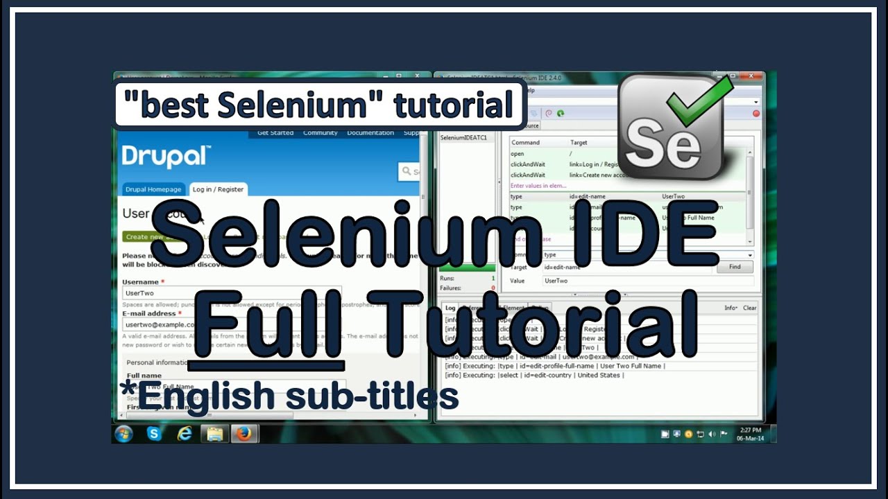 Selenium Ide Tutorial For Beginners Selenium Ide Record And Playback Selenium Ide Commands